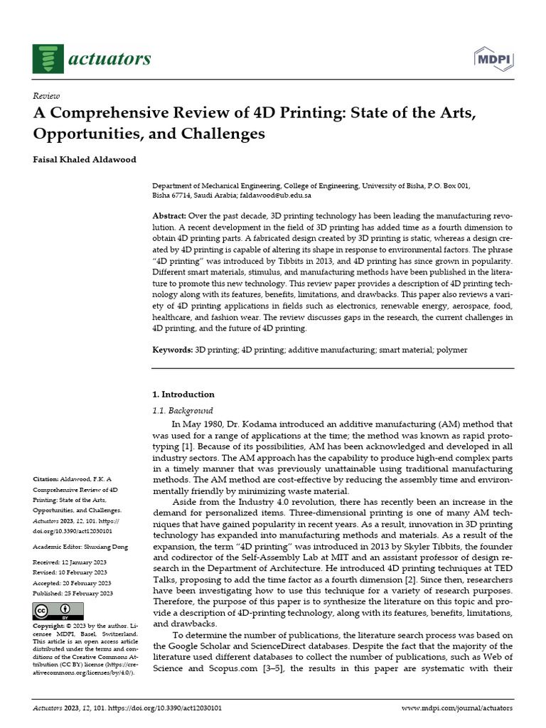 A_Comprehensive_Review_of_4D_Printing_State_of_the | PDF | 3 D Printing ...