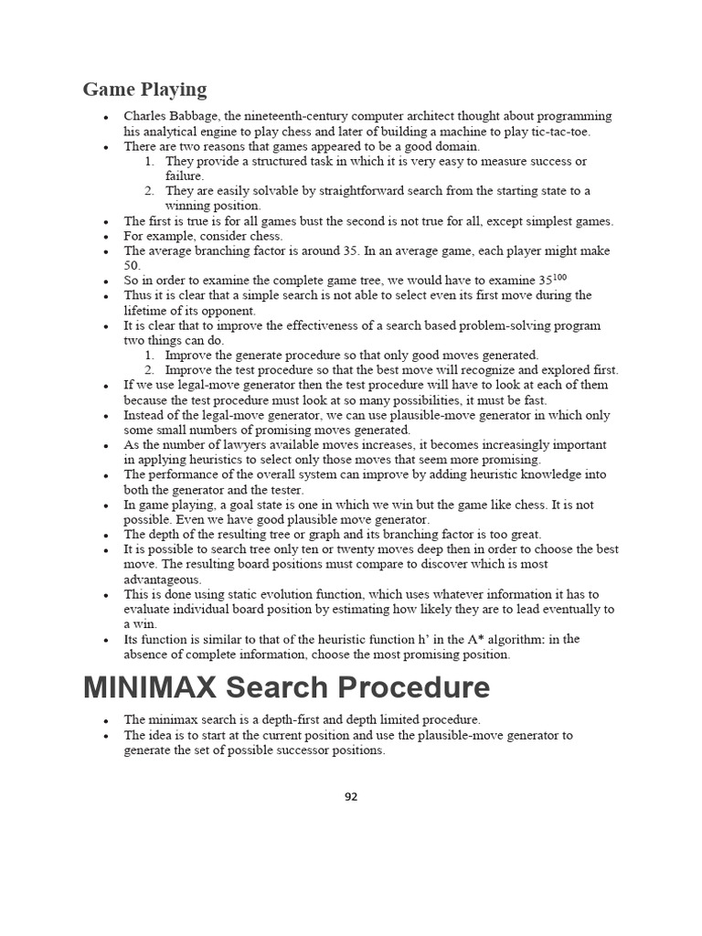 Optimizing Game AI with Minimax | PDF | Algorithms And Data Structures | Algorithms