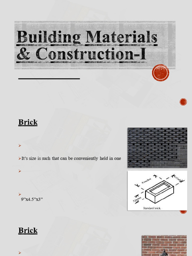 003 Lecture 3 Brick | PDF | Brick | Masonry