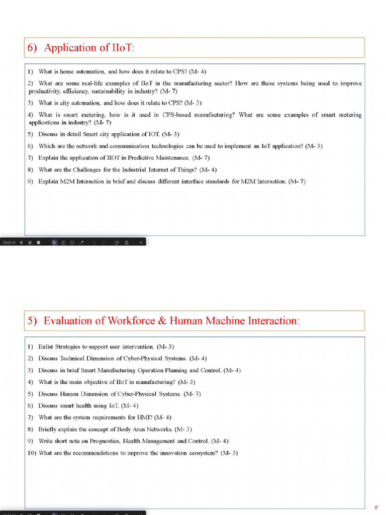 IIOT Numericals | PDF