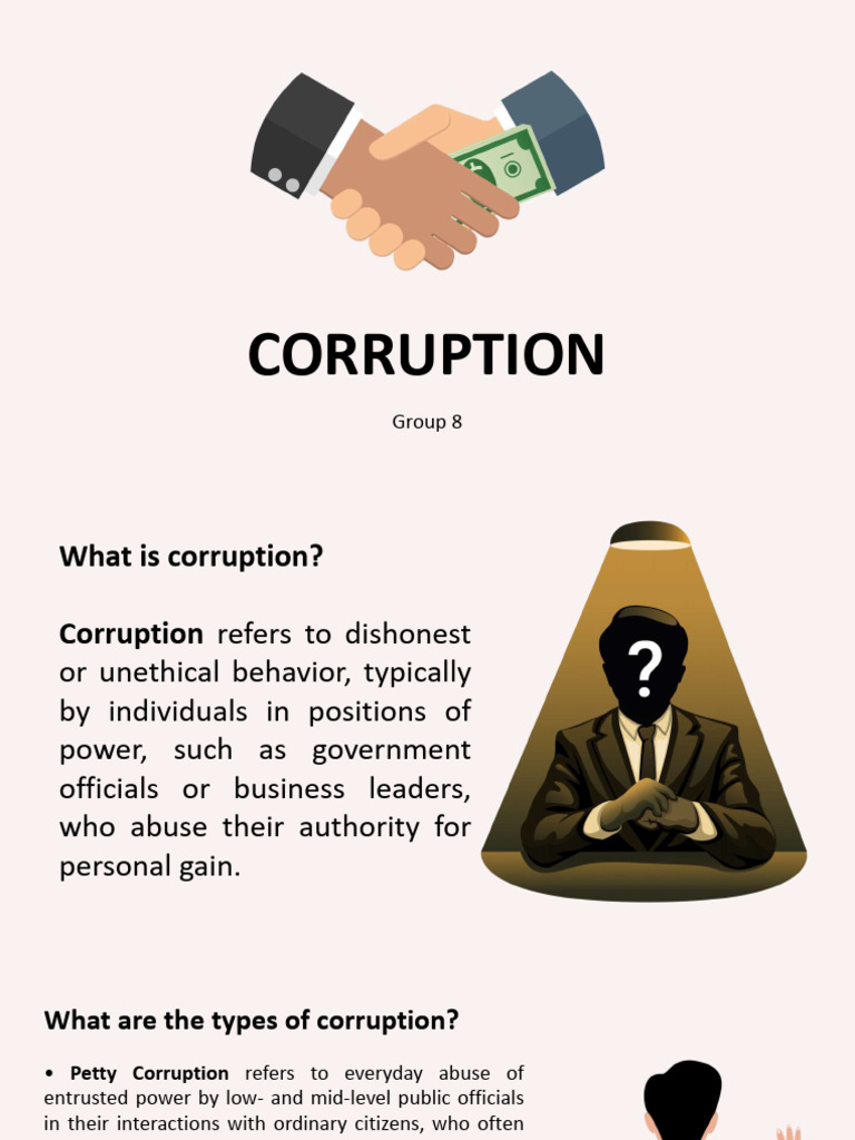 Group 8 Corruption | PDF | Political Corruption | Corruption
