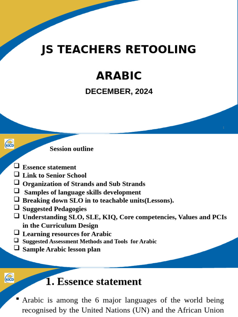 Arabic Presentation - Nov, 2024 | PDF | Learning | Storytelling