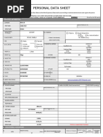 Excel File CSC Personal Data Sheet PDS 2017 1 | PDF | Justice | Crime ...