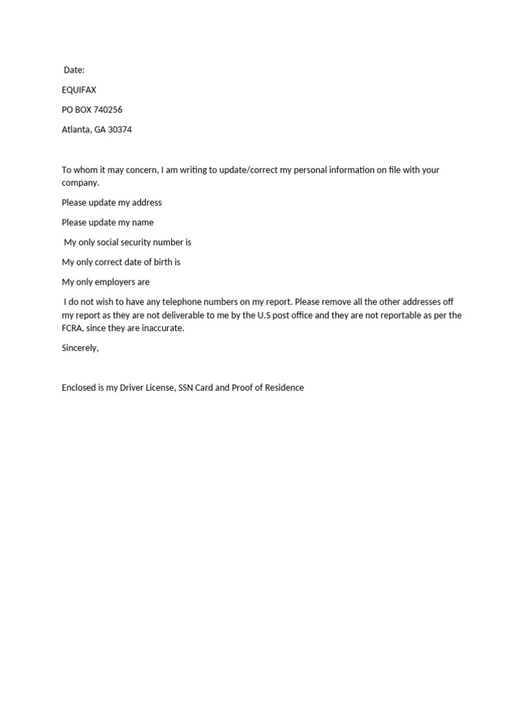 Remove Address Letters | PDF