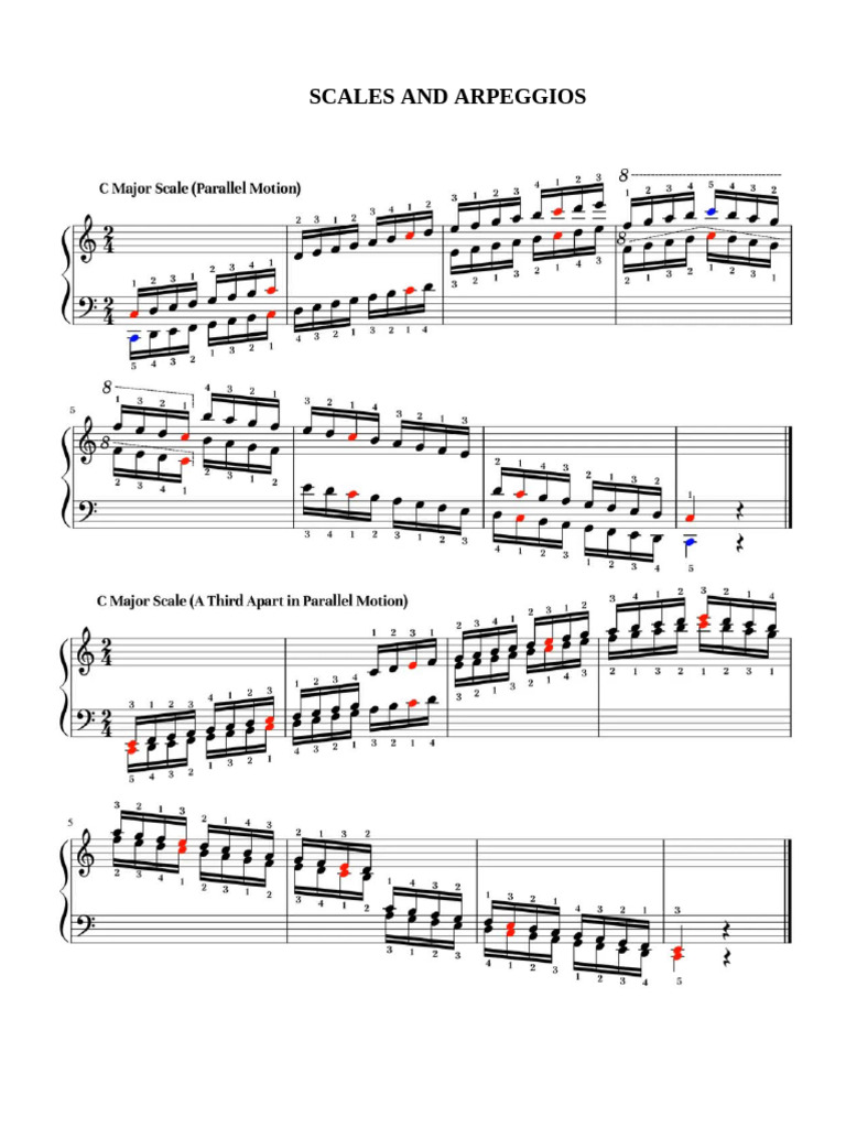 Scales and Arpeggios | PDF