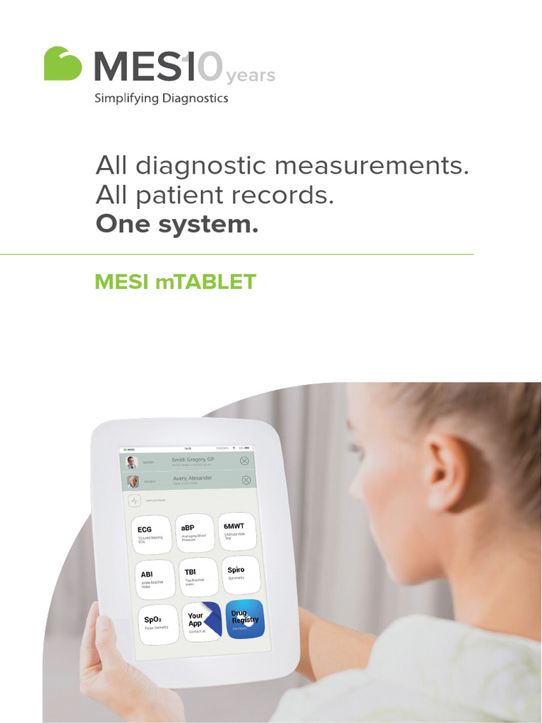 MESI mTABLET Catalogue EN | PDF | Tablet Computer | Electrocardiography