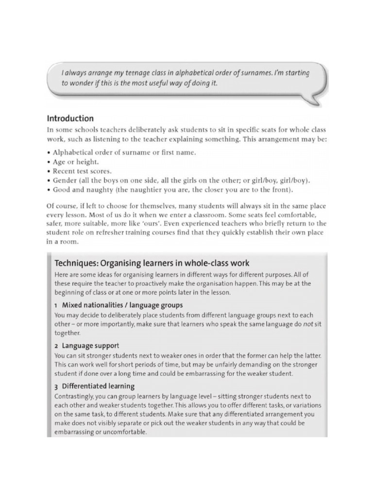 Effective Seating Management | PDF