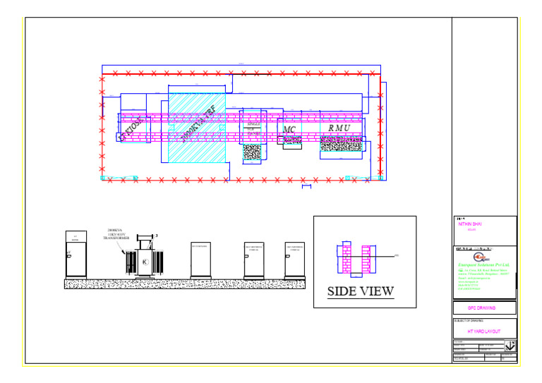HT Yard Layout Drawing Details | PDF