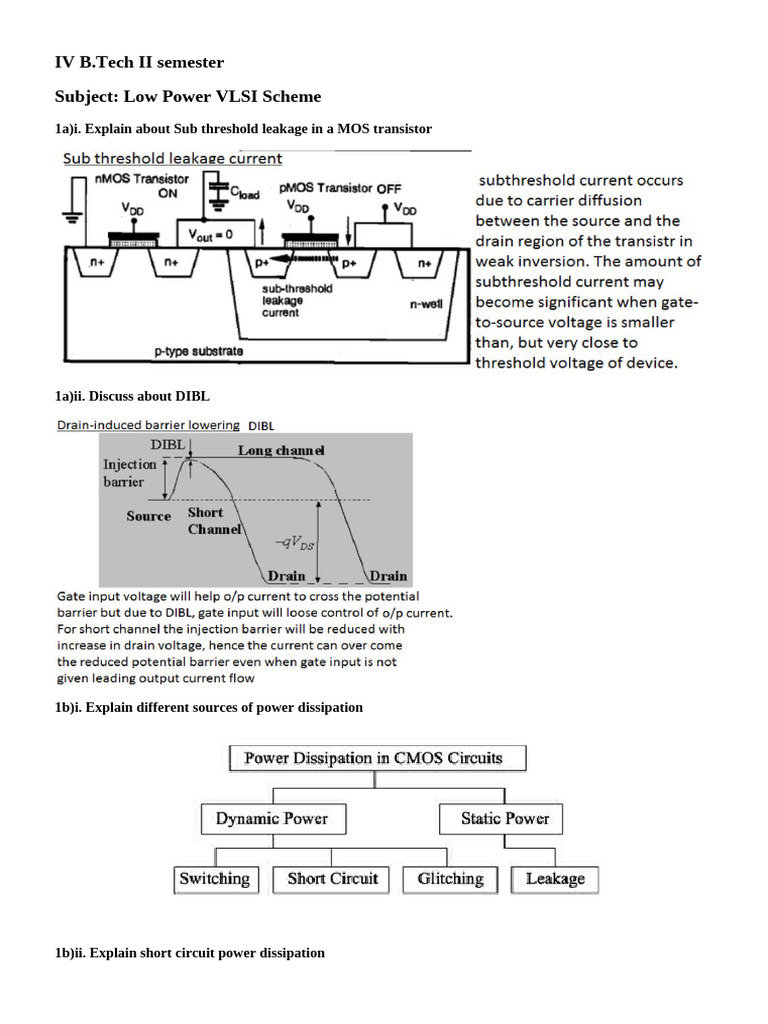 LPVLSI Previous QP With Solutions | PDF
