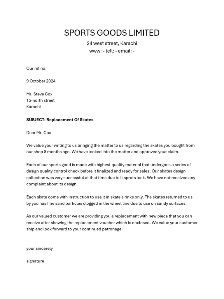 A3 Abdul Ahad sports good limited | PDF