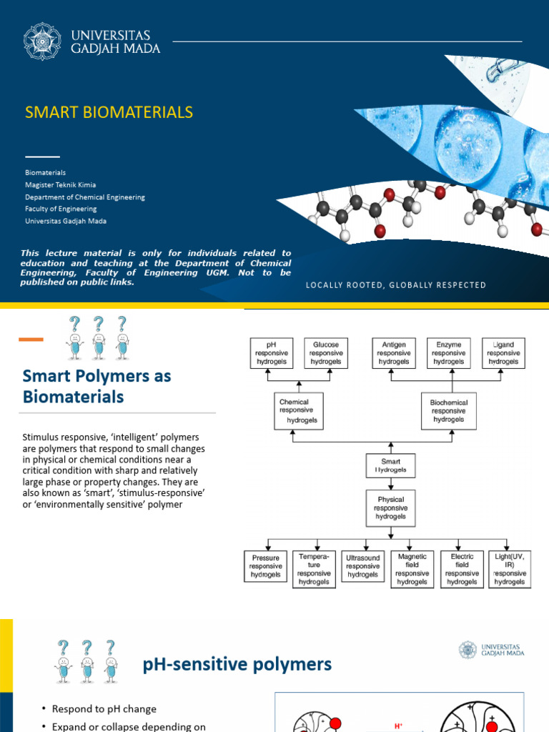 07. SMART BIOMATERIALS | PDF | Polymers | Gel