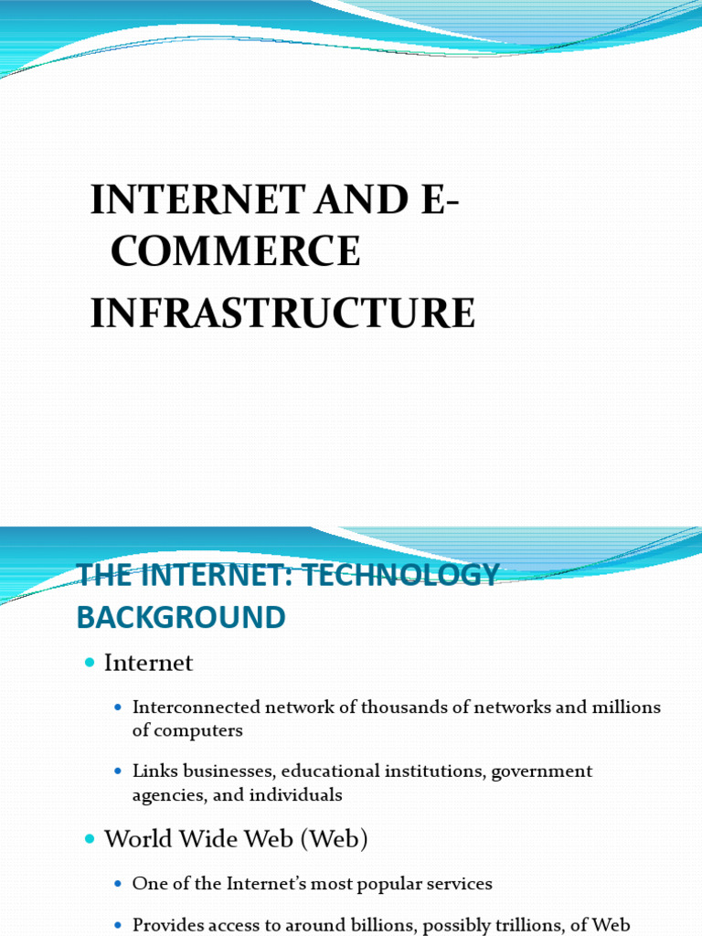Lec 3 - E - Commerce Infrastrucure and The Internet 2 | PDF | Computer Network | World Wide Web