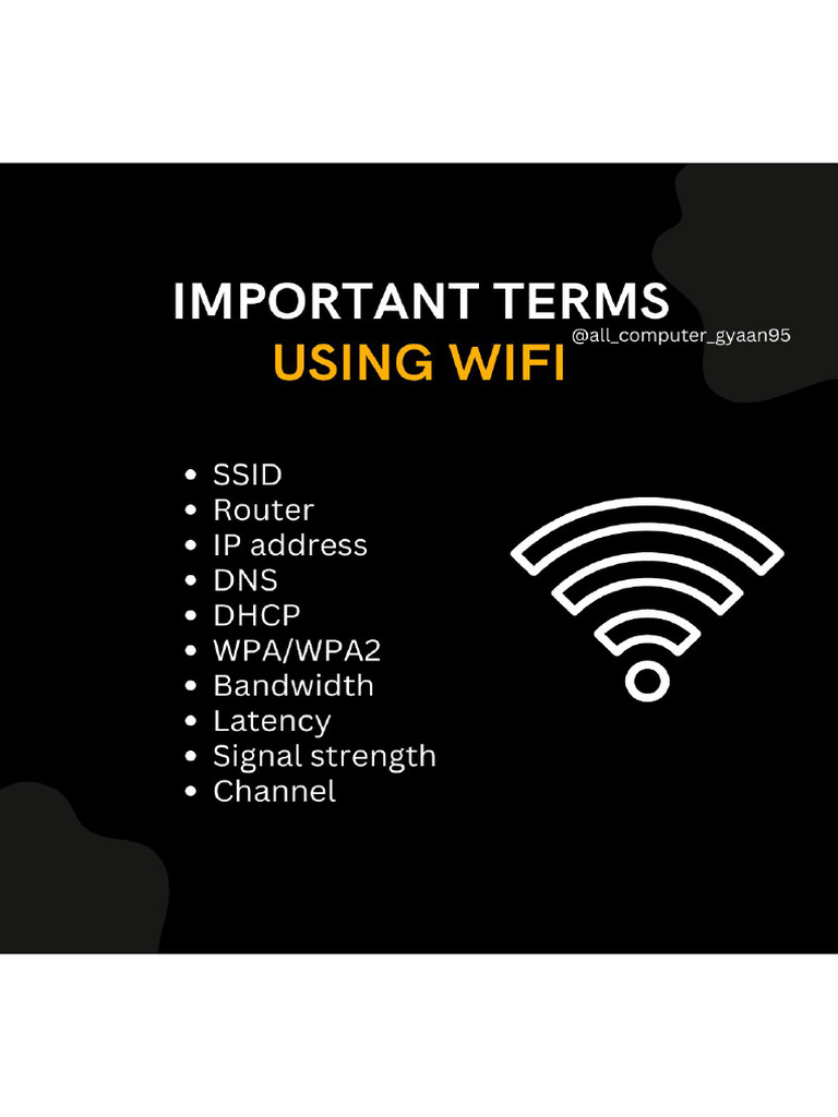 Important Term Using Wifi | PDF