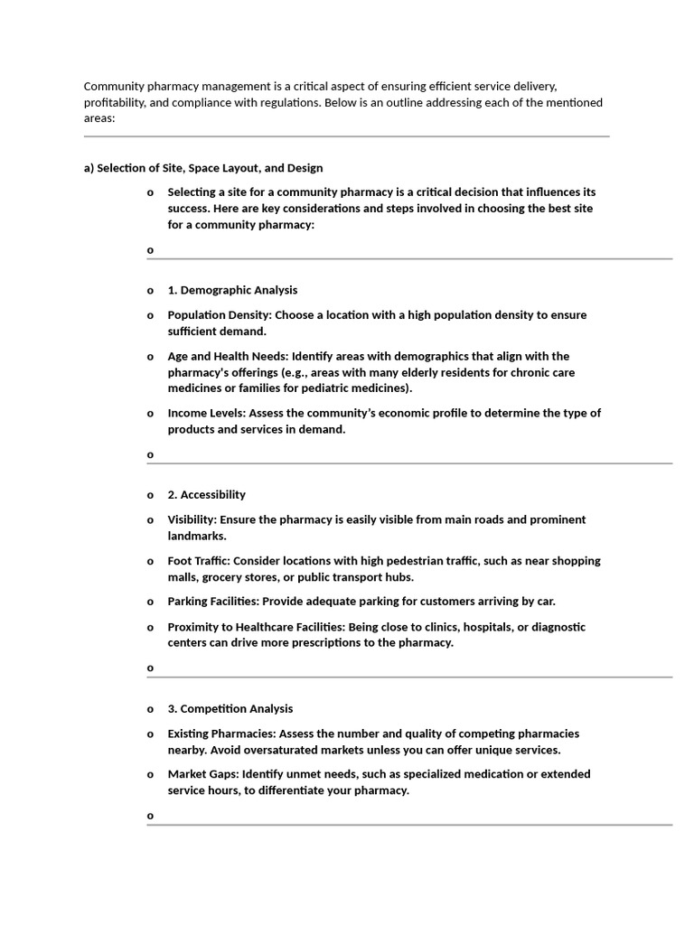 Community Pharmacy (Pharm-D 2nd Yr) | PDF | Pharmacy | Regulatory ...