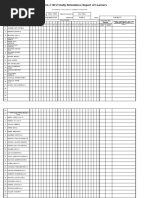2025 Learner Attendance Register Template | PDF