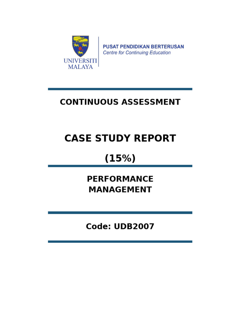 Case Study Report Guidelines | PDF | Performance Appraisal | Turnitin