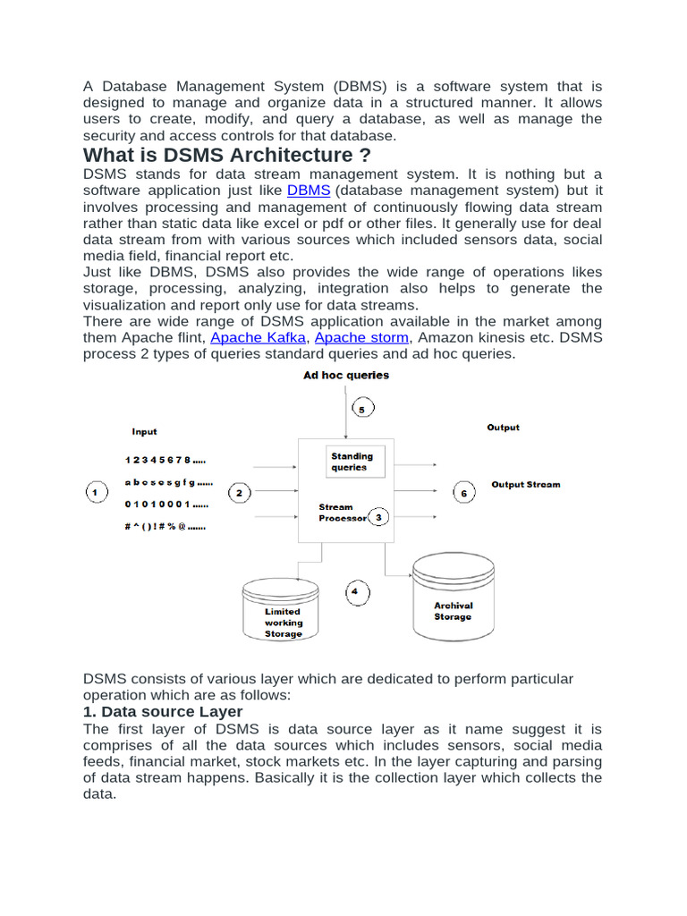 Unit II A Database Management System Architecture | PDF | Databases ...