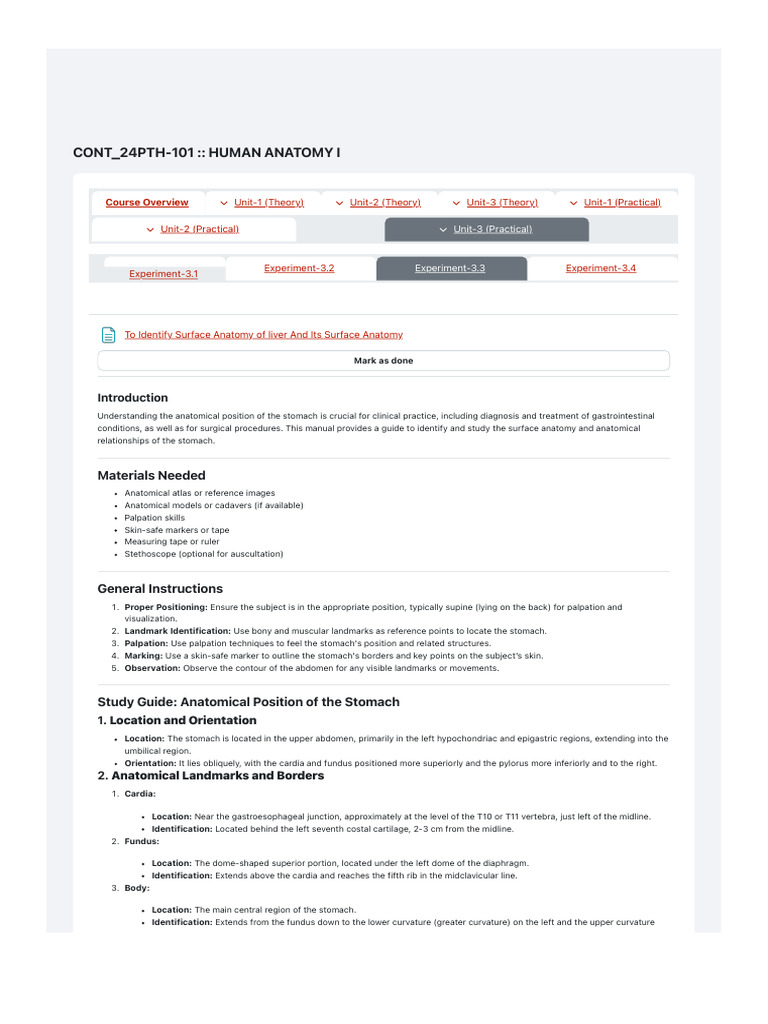 Expt 10 | PDF | Stomach | Digestive System