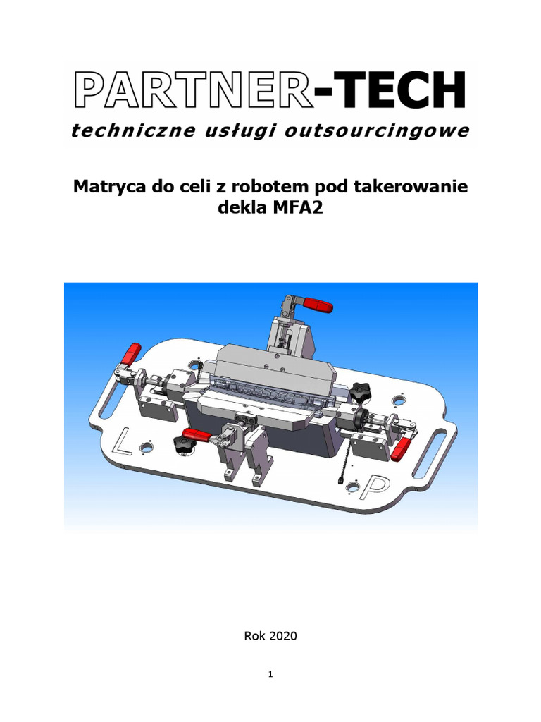Matryca Do Celi Z Robotem Pod Takerowanie Dekla MFA2 2020 | PDF
