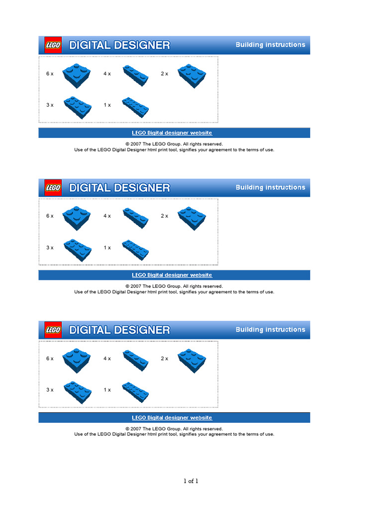 Lego Bricks Spec | PDF