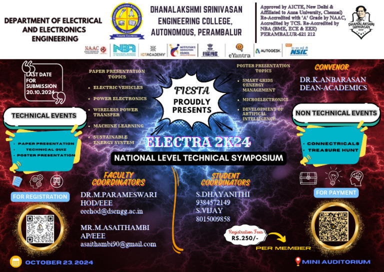 ELECTRA 2K'24 POSTER | PDF | Computer Engineering | Electronic Engineering