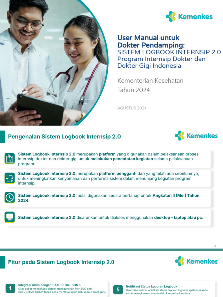 Panduan Logbook Internsip 2.0 Kemenkes | PDF
