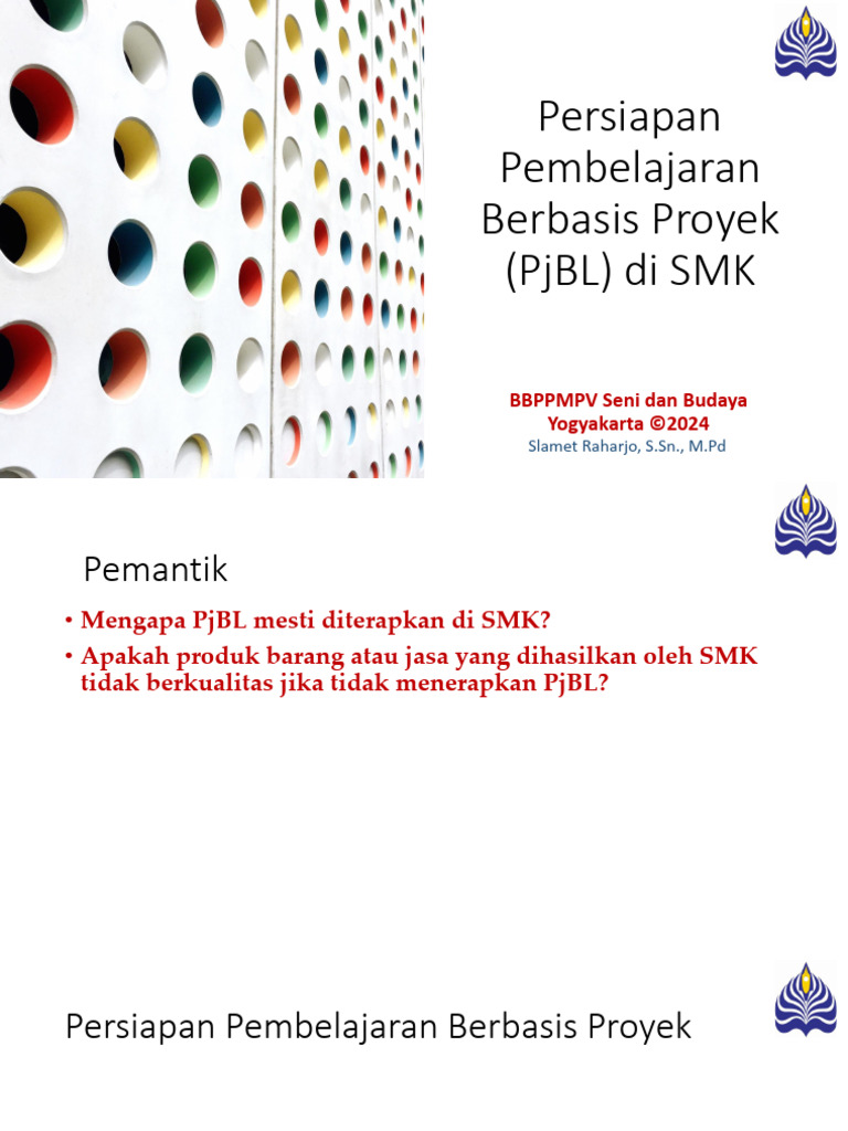 Persiapan Pembelajaran PjBL | PDF