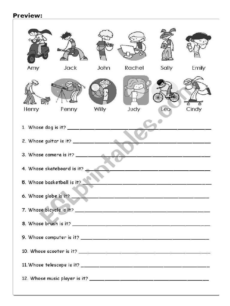 AS2 - U3 - Possessive Adjectives | PDF
