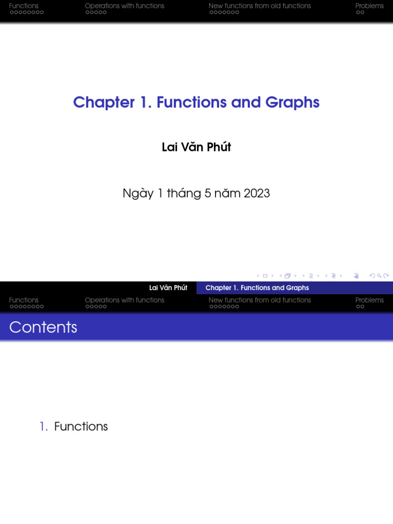 Chapter 1. Functions and Graphs | PDF | Mathematical Relations | Graph Theory