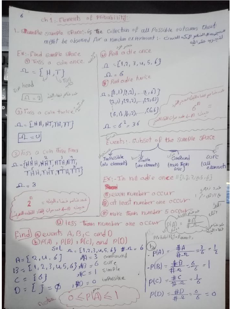 Chapter 1, (Probability) | PDF