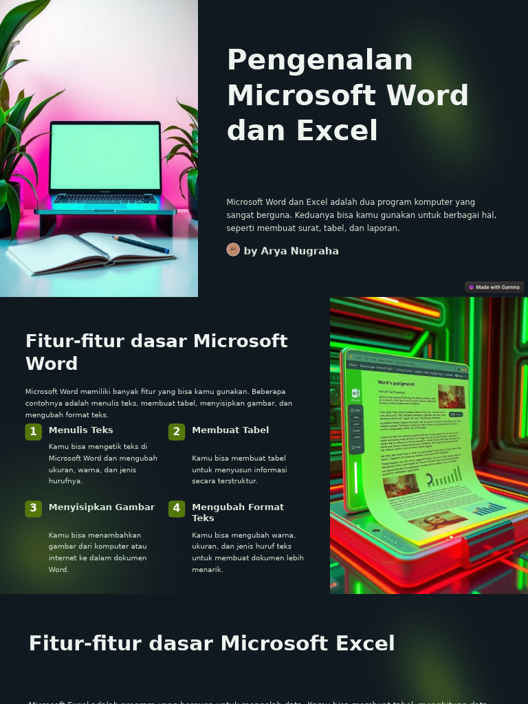 Panduan Dasar Microsoft Word dan Excel | PDF