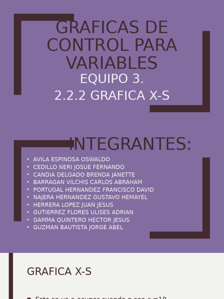 Graficas de Control para Variables 1.1 | PDF | Desviación Estándar