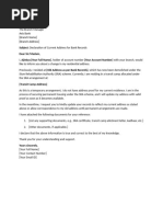 LIC Address Change Application | PDF