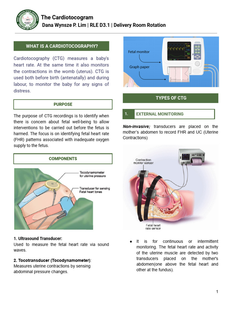 Final Cardiotocogram | PDF | Human Reproduction | Obstetrics