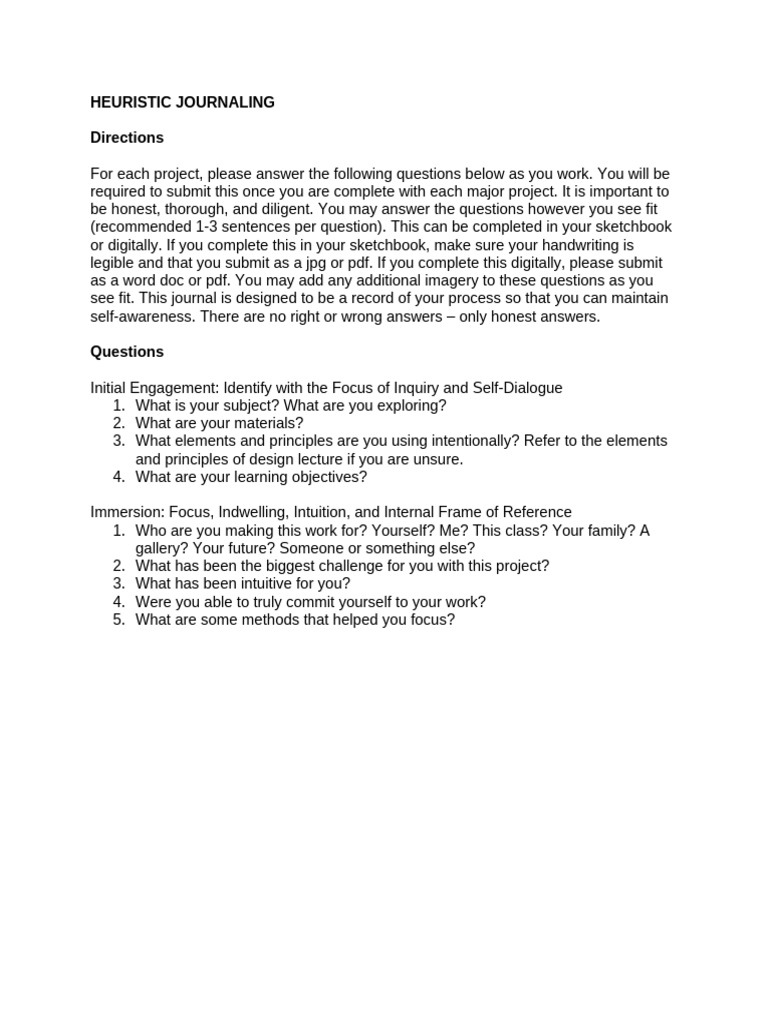 HeuristicJournal Self-Evaluation | PDF | Learning | Cognitive Science