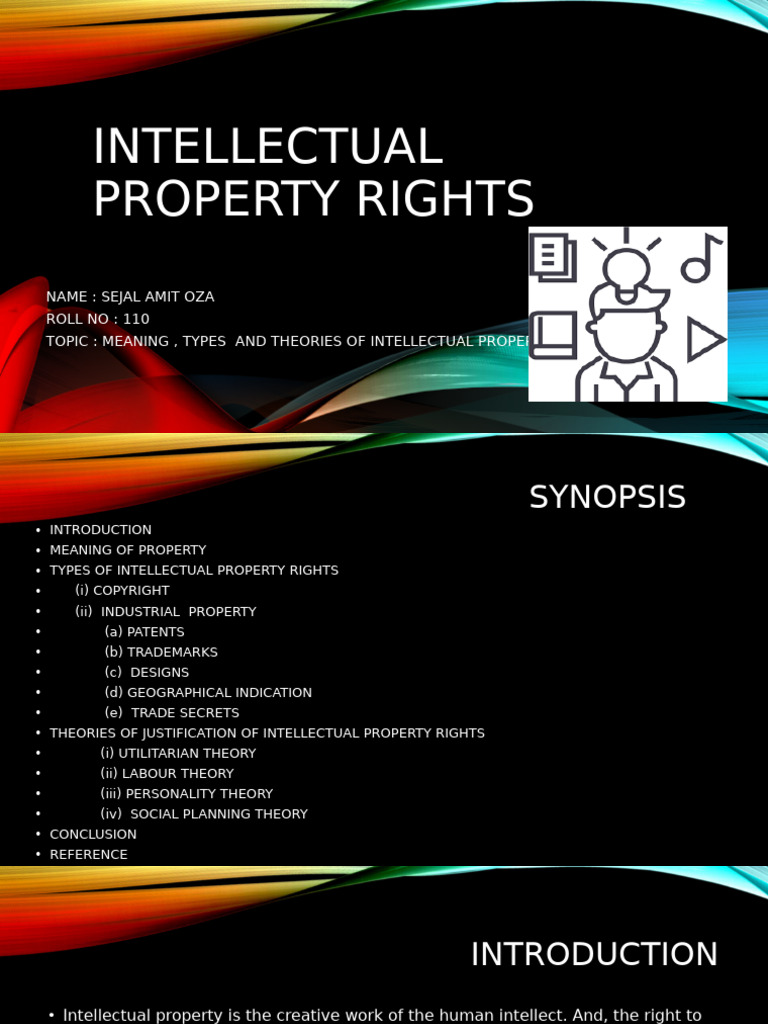 Intellectual Property Rights | PDF | Intellectual Property | Patent