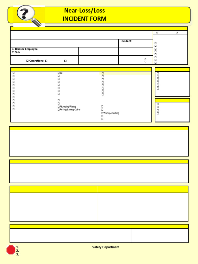 Sec.-4-Supervisor-Incident-or-Near-Loss-Brieser-Blank | PDF | Safety