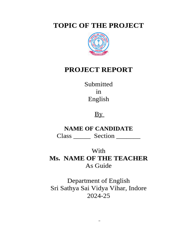 Project First Page Certificate | PDF
