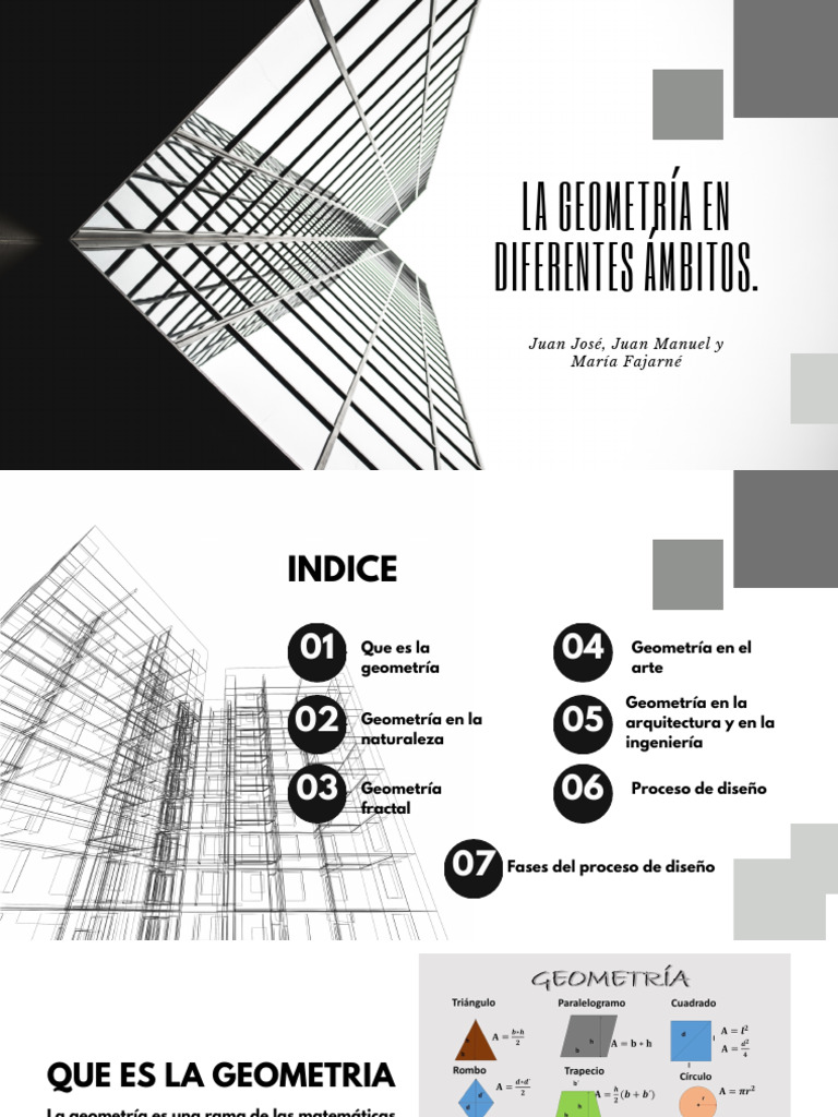 La Geometría en Diferentes Ámbitos. | PDF | Geometría | Fractal