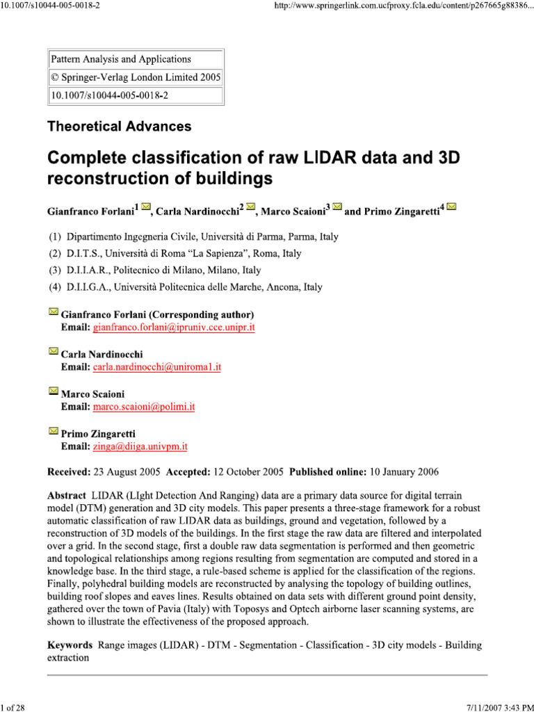 LIDAR Project | PDF