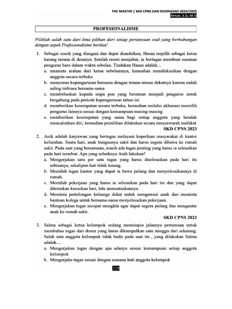 TKP Profesionalisme | PDF