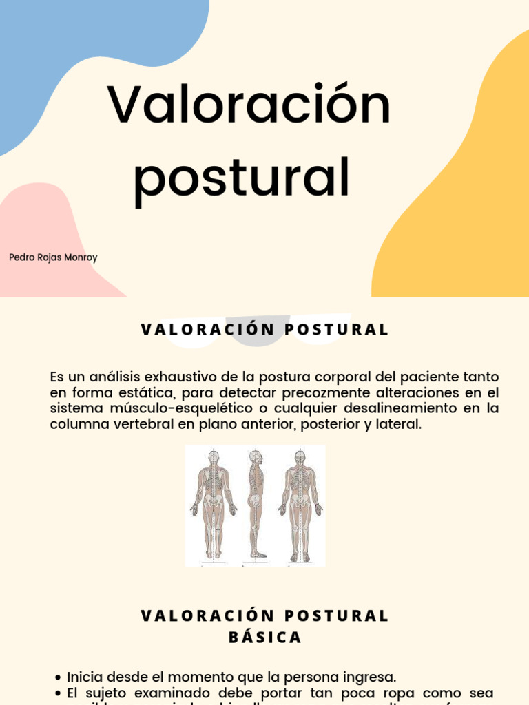 Análisis de Valoración Postural | PDF