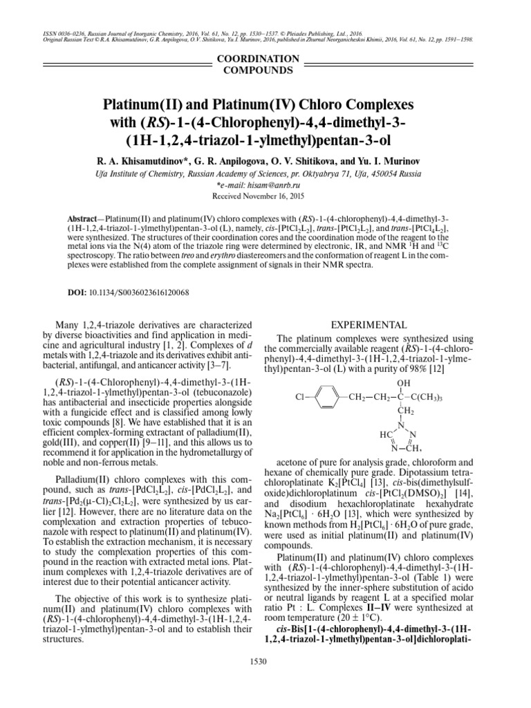 khisamutdinov2016 | PDF | Coordination Complex | Nuclear Magnetic Resonance Spectroscopy