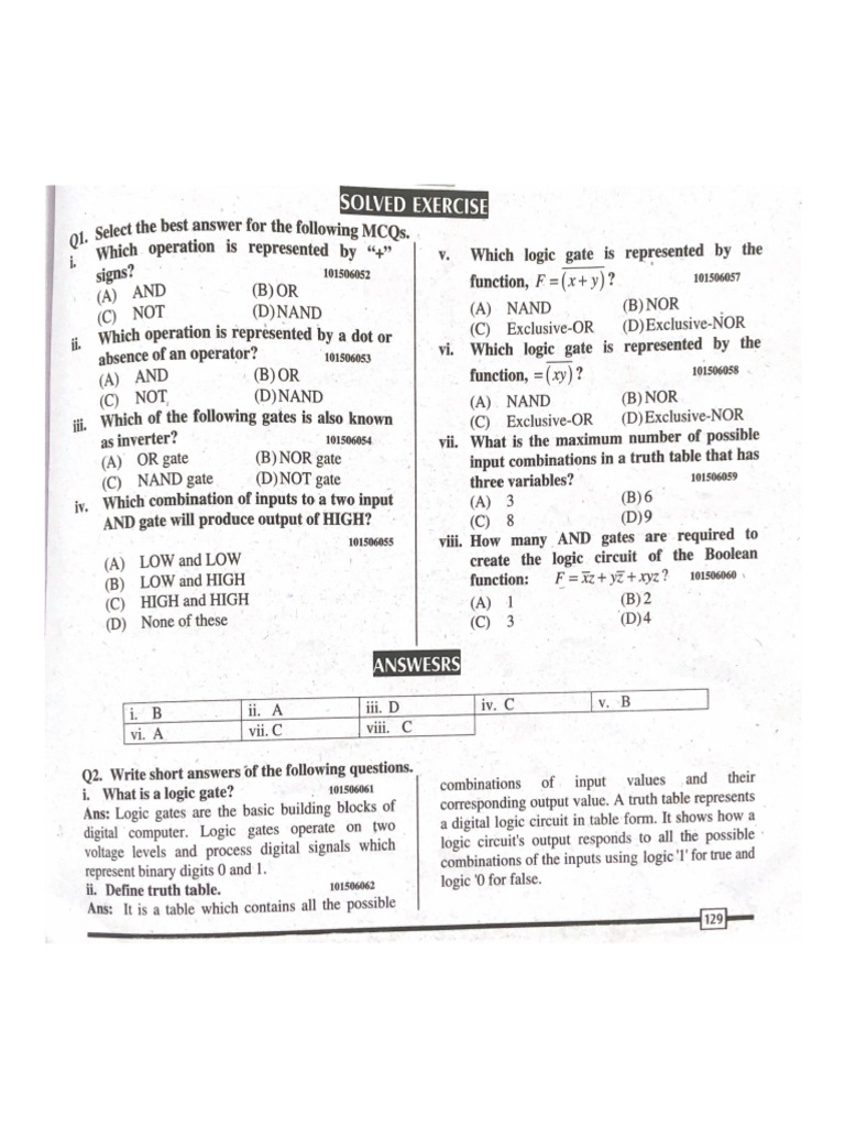10th Comp Unit 6 Solved Exercise | PDF 10th Comp Unit 6 Solved Exercise | PDF