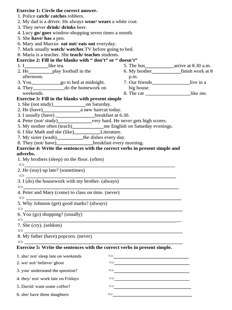 Exercise 1 | PDF