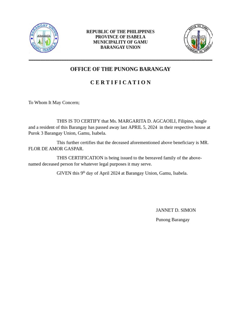 death Certification | PDF