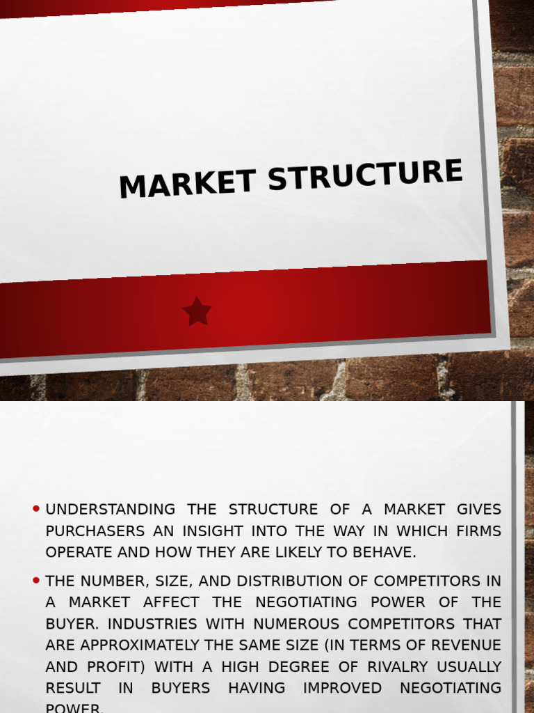 Lesson 6 Market Structure | PDF | Monopoly | Market Power
