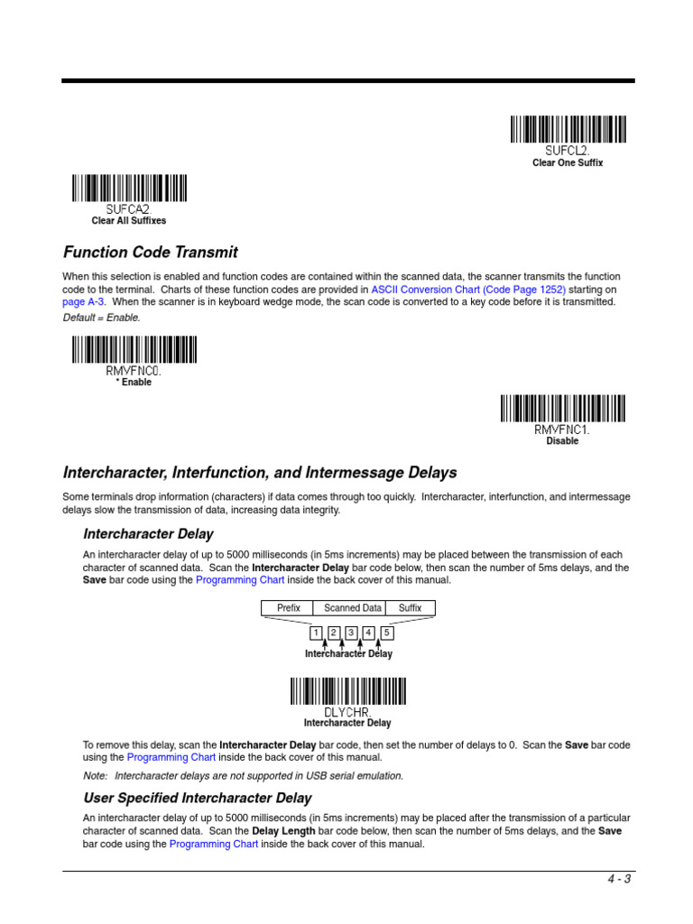 Genesis 7580g Area-Imaging Scanner User's Guide - CLEAR ALL SUFFIXES | PDF