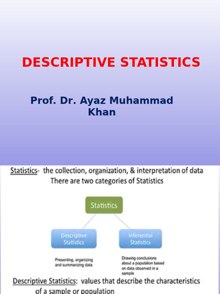 Descreptive Statistics 1 | PDF | Skewness | Quartile