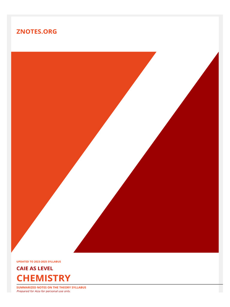 CAIE-AS Level-Chemistry - Theory 2 | PDF | Chemical Bond | Ionic Bonding